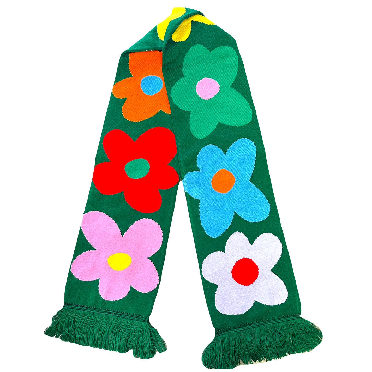 Grassy Green Flower Power Scarf – artistcolette
