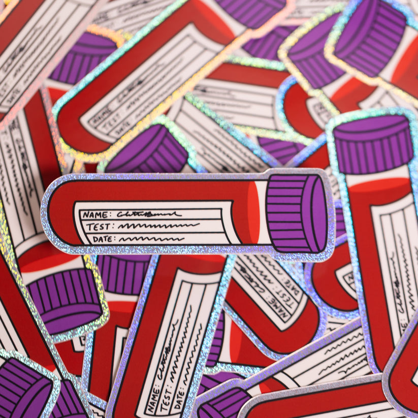 Blood Vial Sticker – artistcolette