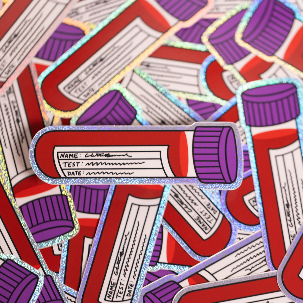 Blood Vial Sticker – artistcolette