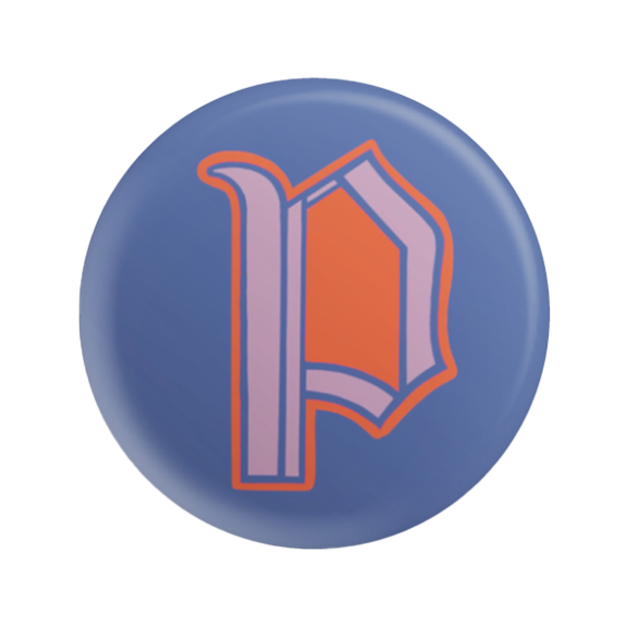 Letter P Button – artistcolette